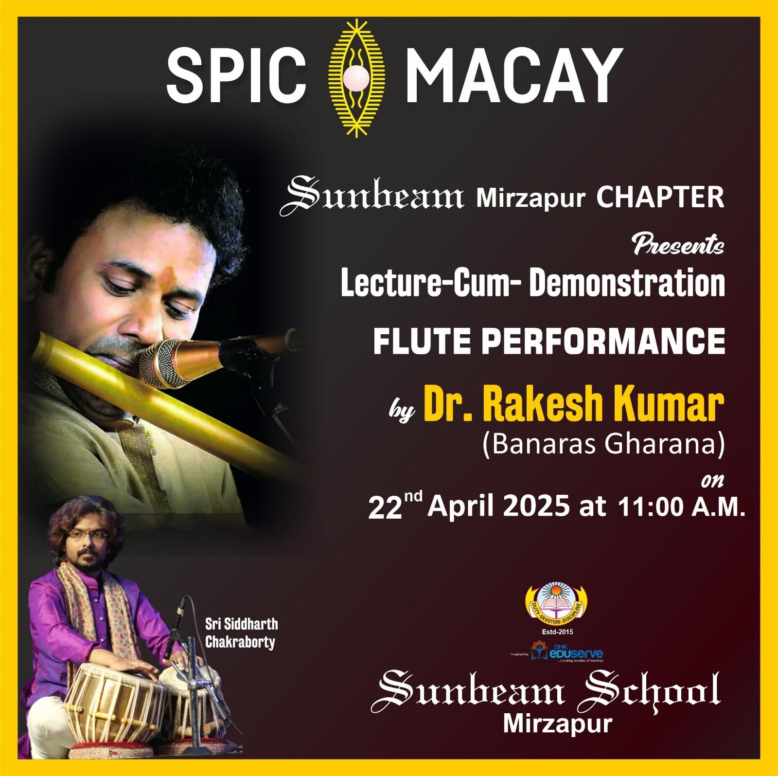 SPIC MACAY 2025 - Sunbeam School Mirzapur